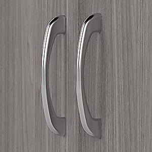 Bush Furniture Cabot Kitchen Pantry Cabinet with Doors, Tall, Modern Gray