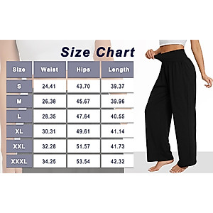 Gracyoga Wide Leg Yoga Pants for Women Casual Loose Cozy Sweatpants High Waisted Lounge Pajama Flowy Pants With Pockets