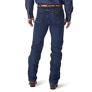 Wrangler Men's Premium Performance Advanced Comfort Cowboy Cut Reg Jean, Mid Stone, 44W x 32L