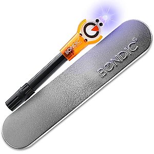Bondic LED UV Liquid Plastic Welder, Super Glue, Cures Quickly, Adhesive Repair Tool for Glasses and Sunglasses, Complete Glasses Repair Kit (LED Light & Liquid Cartridge in a Tin Case)