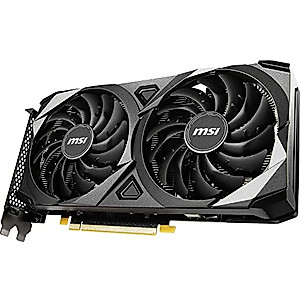 MSI Gaming GeForce RTX 3060 8GB GDRR6 128-Bit HDMI/DP PCIe 4 Torx Twin Fan Ampere OC Graphics Card (RTX 3060 Ventus 2X 8G OC)