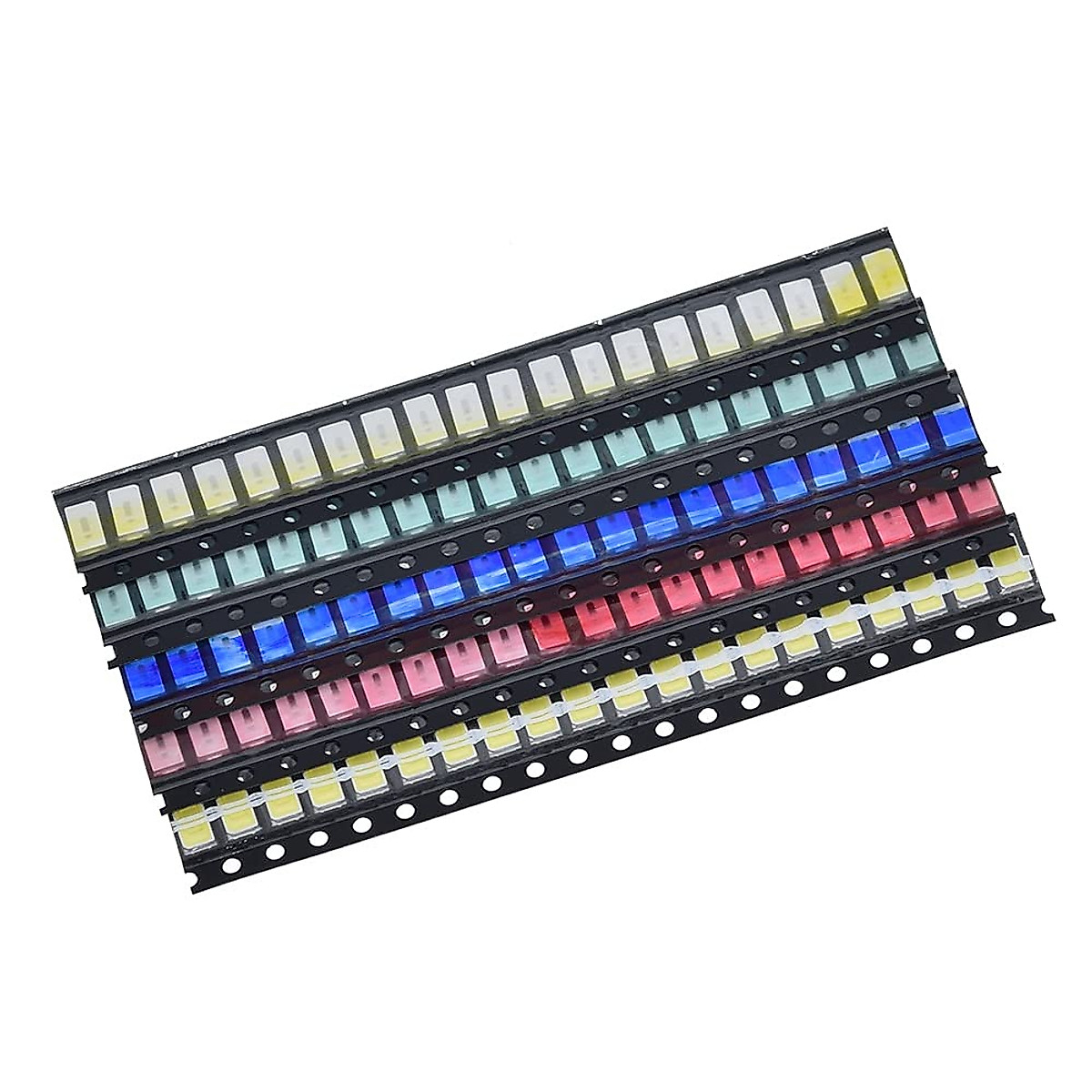 Cermant(5 Colors x 20 pcs = 100 pcs)5730 SMD LED Diode Lights Kit(0.22 x0.12 inch) Super Bright Lighting Bulb Lamps,Electronics Components Light, Light,Emitting Diodes,Yellow, red, Blue, Green, White