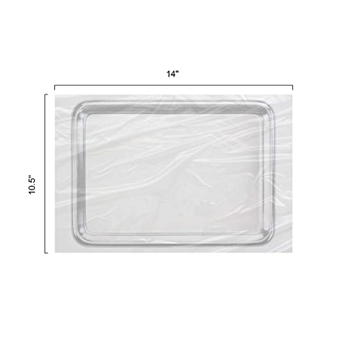 JMU Dental Tray Covers, Disposable Clear Plastic Sleeve, Ritter Size B 10.5" x 14", Box of 500
