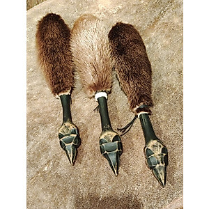 Beater Shamanic Black for tambourine Siberian Shamanic Drum Frame drum Mallet Handcrafted