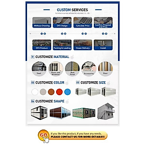 Mobile Homes Trailer Expandable Container House Prefab Garden Villa House Luxury