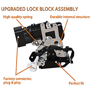 FOKES Liftgate Lock Actuator Rear Trunk Hatch Tailgate Latch with Actuator Compatible with Toyota Sequoia2001-2007, Rear Liftgate Latch Hatch Tailgate Trunk Lock Assy,Replaces# 69301-0C010 64680-0C010