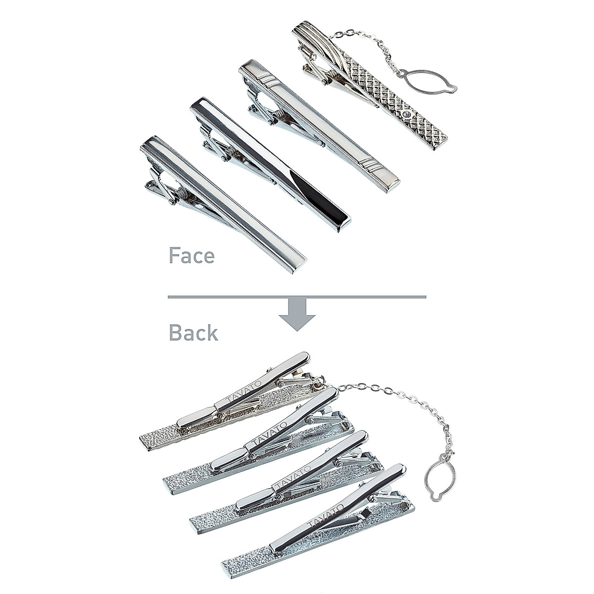 Premium Men’s Gift Tie Set Silky Necktie Pocket Squares Tie Clips Cufflinks For Men Multicolored