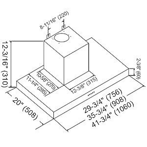 KOBE Range Hoods RAX2130SQB-2 under cabinet range Hood, 30-Inch, Stainless Steel