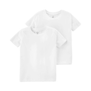 Carter's 2 Pk S/S Tee - White- 4-5