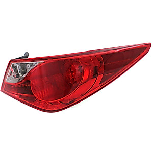 Evan Fischer Driver and Passenger Side, Outer Tail Light Compatible with 2011-2014 Hyundai Sonata - HY2805116, HY2804116