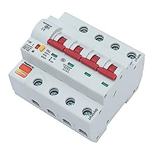 Tgoon Circuit Breaker, AC 400V IP20 Protection Level Bluetooth Boat Audio Circuit Breaker with Safe Lock for Mountain Facility for Isolated Island Power Supply(32A)