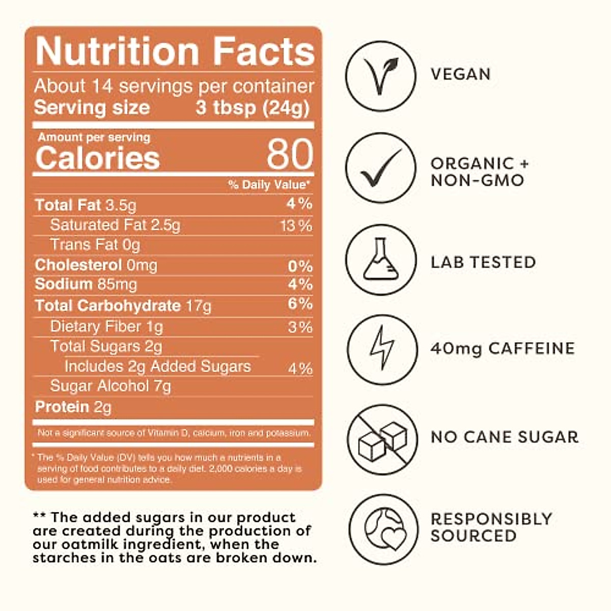 Clevr Blends Chai Tea Latte, Oat Milk Instant Latte Mix, Powder Latte Black Tea Organic Spices, Coconut Milk Superfood Creamer, SuperLatte with Adaptogens, Reishi Mushrooms, Lions Mane and Probiotics