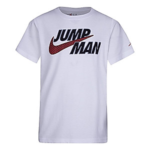Jordan Boy's Jumpman Strong Tee (Big Kids) White XL (20 Big Kid)