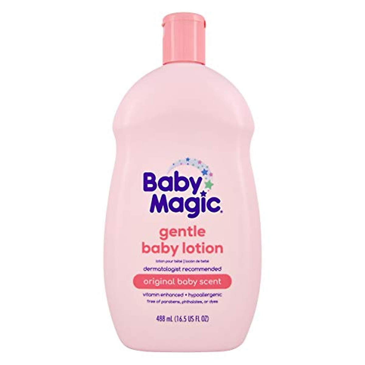 Baby Magic Gentle Baby Lotion | 16.5 Fl Oz (Pack of 6) | Vitamins & Aloe, Pink (705544), Original Baby Scent
