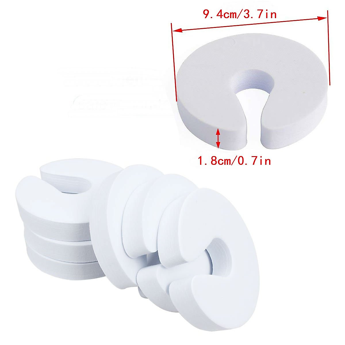 AKOAK 6 Pcs Finger Pinch Guard,Soft Durable Safety Foam Childproof Finger Pinch Guard Prevents Slamming Doors, and Child or Pet from Getting Locked in Room