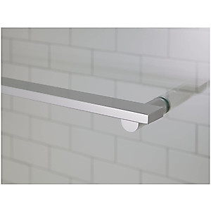 KOHLER sliding bath door, 62"H x 56-5/8 – 59-5/8"W, with 5/16" thick Crystal Clear glass