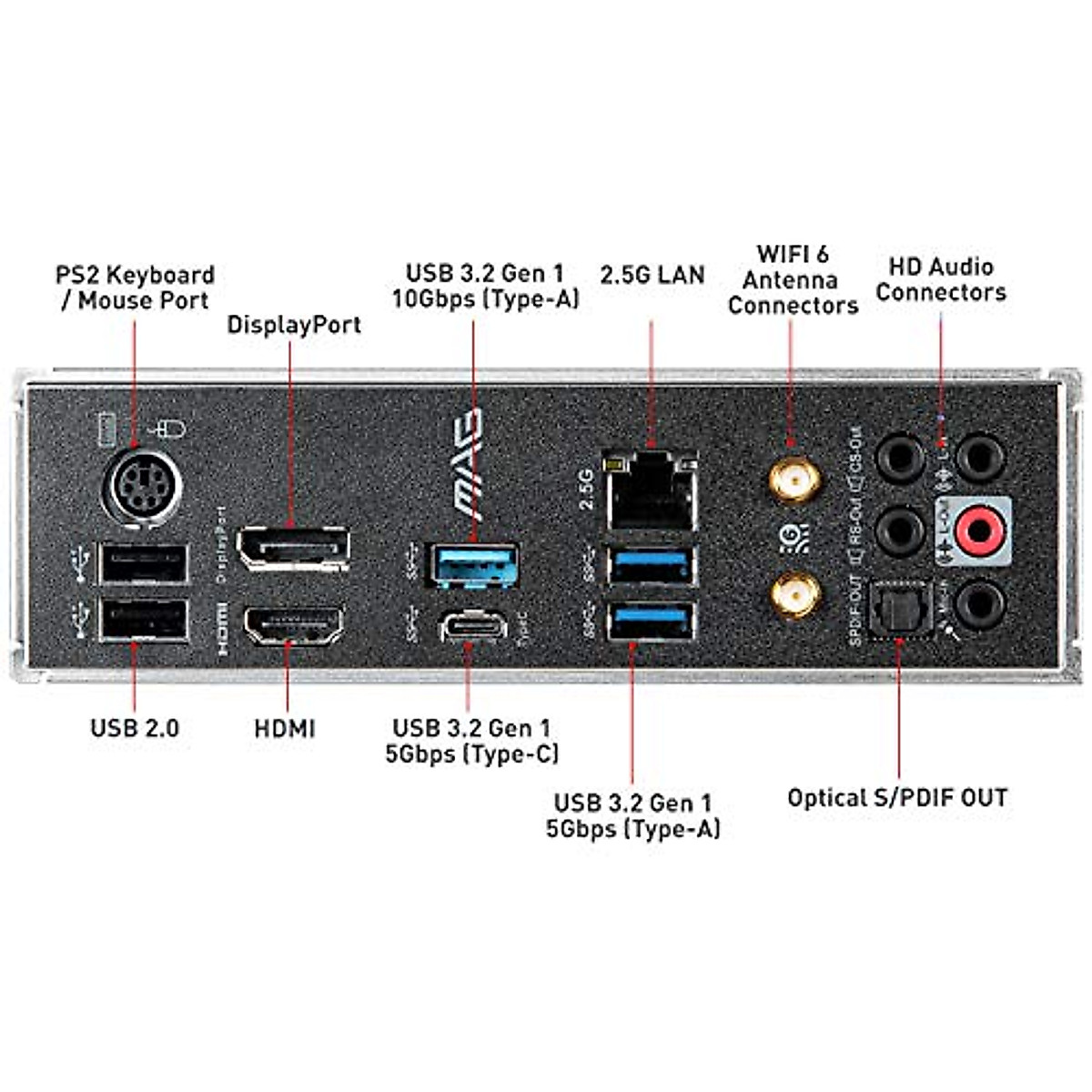 MSI MAG B460M Mortar WiFi Gaming Motherboard (mATX, 10th Gen Intel Core, LGA 1200 Socket, DDR4, CFX, Dual M.2 Slots, USB 3.2 Gen 1, 2.5G LAN, DP/HDMI, Wi-Fi 6 Pre-Certified)
