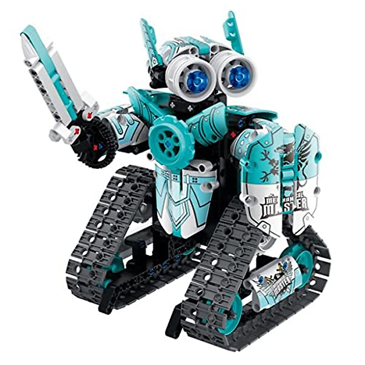 UNIQUE KIDS Building Remote Control STEM Building Kit for Boys 8-12 Tracked Racer Car/Tank/Robot 3 in 1 Educational Toys for 6 7 8 9 10 11 12 + Year Old Boys and Girls Birthday Gifts for Kids (Blue)
