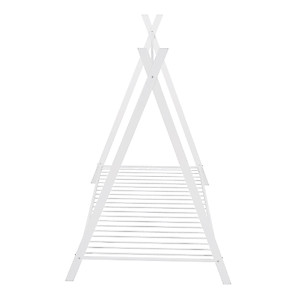 Bellemave Floor Bed Twin Size for Kids, Metal Montessori Floor Bed, Twin House Bed for Kids Girls Boys, Tent Bed, Twin,White