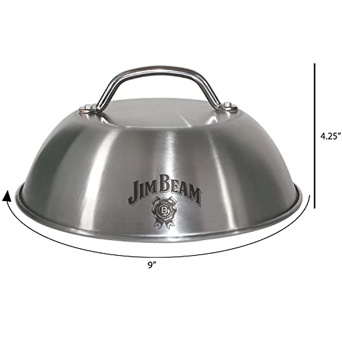 Jim Beam JB0181 9" Burger Cover Cheese Melting Dome, Silver