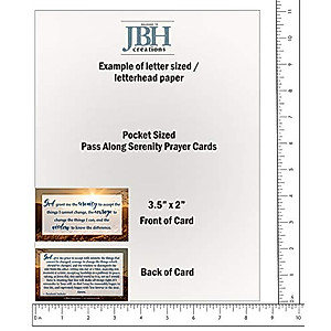 JBH Creations Serenity Prayer Cards - Pack of 48