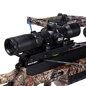 EXCALIBUR Tact-100 Durable Lightweight Waterproof Fogproof Adjustable 30mm Tube Crossbow Scope with Illuminated Red/Green Reticle
