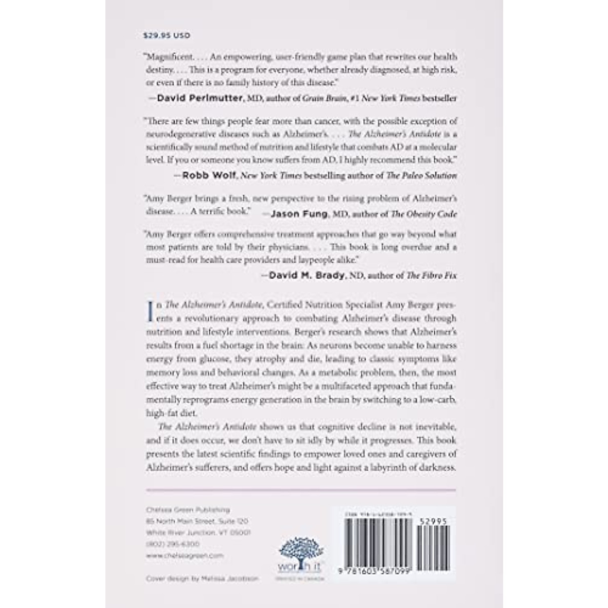 The Alzheimer's Antidote: Using a Low-Carb, High-Fat Diet to Fight Alzheimer’s Disease, Memory Loss, and Cognitive Decline
