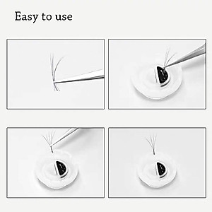 Mulutoo 400 Pcs Eyelashes Extension Volume Lashes Fan Blossom Cups,Quick Blossom Cup,Glue Holder and Lash Organizer Tool,for Eyelash Grafting, Nail Art, Quick Volume Lash