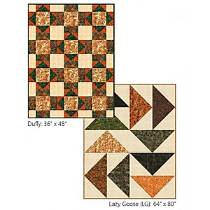 Hoffman Bali Batik Autumn Trail Fern, Fabric by The Yard (Fox)