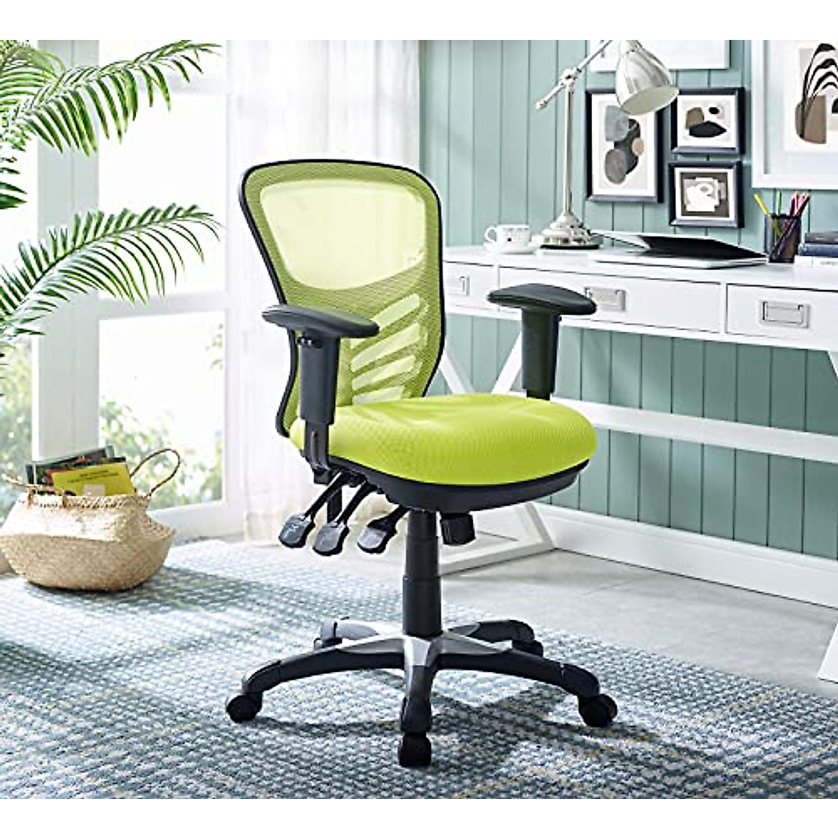 Modway Articulate Ergonomic Mesh Office Chair in Green