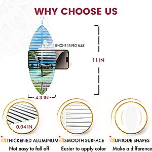 4 Pcs 11 Inch Sublimation Wind Spinner Blanks, Aluminum Wind Spinners Sublimation Blanks, Sublimation Blank Wind Spinners DIY Sublimation Wind Spinners Ornaments for Garden Yard (Helix)