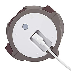 Nuby Sloth Baby Silicone Nightlight, Rechargeable, Color Changing Touch Night Light for Kids Bedside