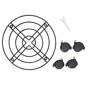 Bright Creations 4 Pack Metal Rolling Plant Stand Base, Planter Caddy with Wheels for Indoor and Outdoor Pots (10.6 Inches)