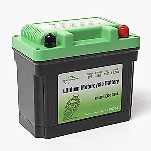 ENERSHARE Lithium Motorcycle Battery, 12V 400A Replaces YTX9-BS Lightweight Powersport Battery,for Motorcycle, ATV, Scooter, Dirt Bike, Snowmobile, Personal Watercraft, Lawn Mower