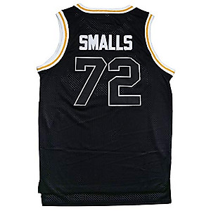 Micjersey BadBoy #72 Smalls Basketball Jersey, 90S Hip Hop Clothing for Party S-XXXL (Black, XL)