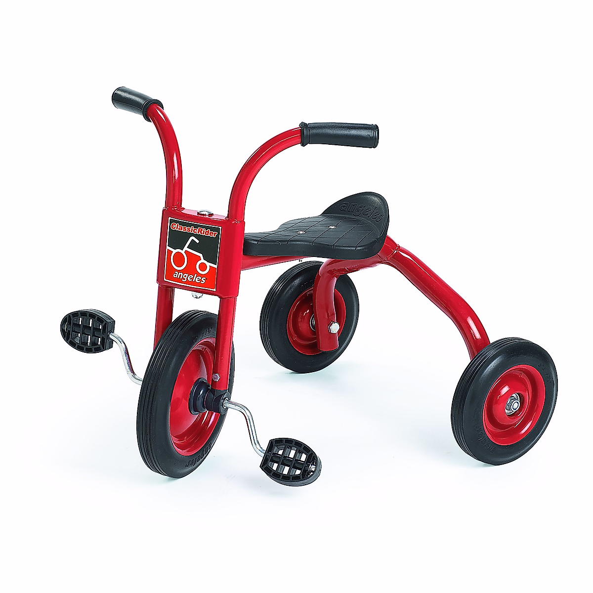 Children’s Factory ClassicRider 10" Toddler Tricycle, Kids Tricycle with Rubber Wheels, Red/Black