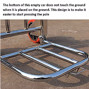 Stainless Steel Folding Trolly Bags for Shopping with Anti Puncture Bearing Wheel and 60 kg Capacity,Silver Shopping Trolley Wheels for Supermarket Shopping(Style #5)(Style #1)