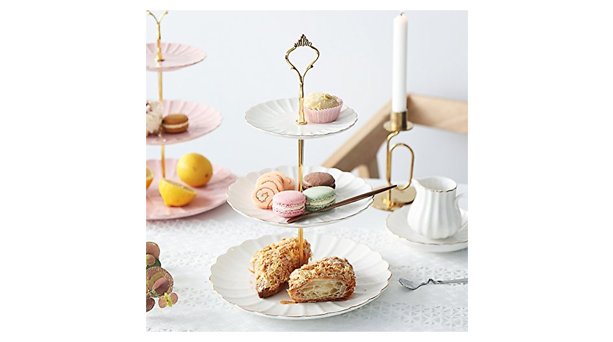 Elegant 3 Tier Ceramic Cake Stand for Stunning Displays