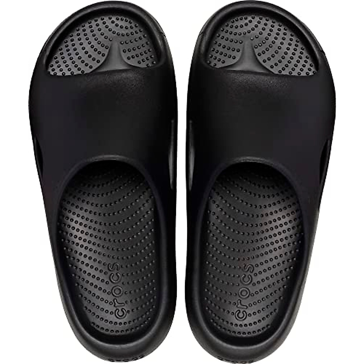 Crocs Unisex Mellow Slides Sandal, Black, 6 US Men