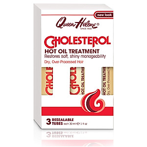 Queen Helene Cholesterol Hot Oil Treatment, 1 Oz, 3 Count (Pack of 6) (Packaging May Vary)