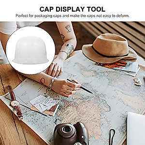 GALPADA 8Pcs travel hat holder Plastic Hat Stand Rack Tabletop Cap Holder Beanie Storage Hat Hanger Holder Hat Cap Rack Wig Holder for Home hat head stand Travel cap showing stand