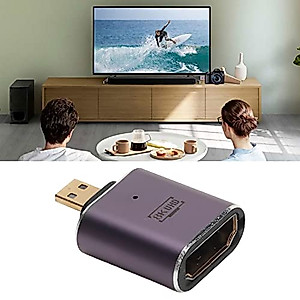 VINGVO Micro HD to HD Converter, Aluminum Alloy Female HD to Micro HD Adapter, Wide Applicability, Support 8K for Computers for Monitors