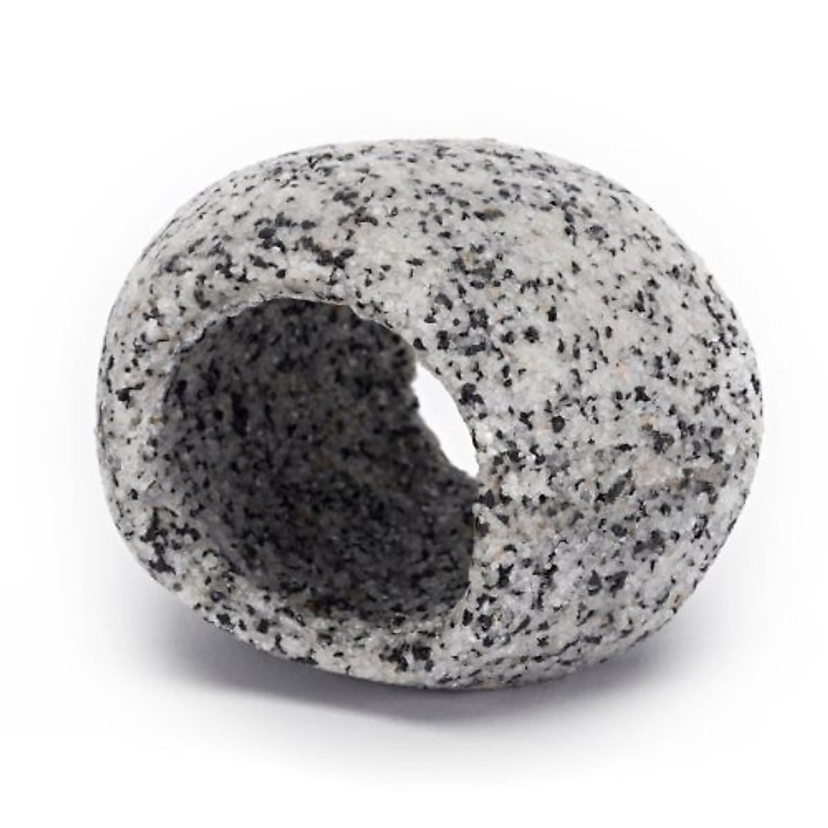 Penn-Plax Deco-Replicas Granite Aquarium Ornament & Hideaway – Realistic Stone Appearance – Safe for Freshwater and Saltwater Tanks – Small Size, White (RR1071)