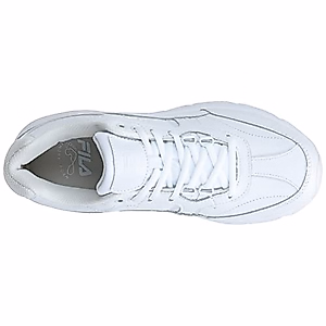 Fila womens Memory Workshift-w cross trainer shoes, White/White/White, 8.5 Wide US