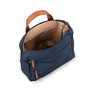 The Sak Women's Recycled Esperato Backpack in Nylon, Spacious Bag with Adjustable Back Strap, Navy II, One Size