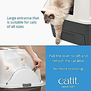 Catit Smartsift Cat Litter Box, Automatic Sifting Cat Pan