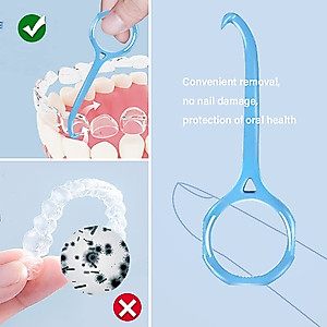 Gxamz Retainer Case Travel Aligner Case Mouth Guard Box with Clip, Organizer Bag, Mirror and Removal Tool Set (Animal)