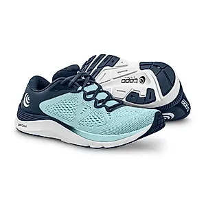 Topo Athletic Women's FLI-Lyte 4 Comfortable Cushioned Durable 3MM Drop Road Running Shoes, Athletic Shoes for Road Running, PowderBlue/White, Size 9