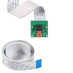 ALMOCN 5 Megapixels Camera Module for Raspberry Pi 1080P HD OV5647 Sensor with 15cm and 200cm Pin Ribbon Cable for Raspberry Pi Model A/B/B+, Pi 2B and Raspberry Pi 3B 3B+, Pi 4B