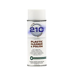 Camco Plastic Cleaner and Polish | Protect Isinglass, PLEXIGLAS, and Vinyl | Spray | 14oz (40934)